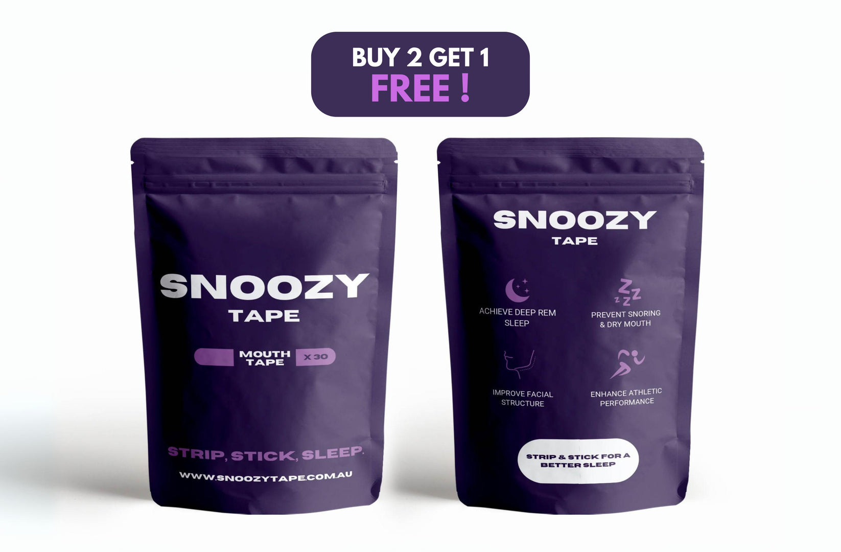 Australia's #1 Mouth Tape for Sleep | Snoozy Tape